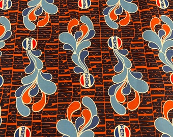 Pepsi Cotton Fabric - Etsy