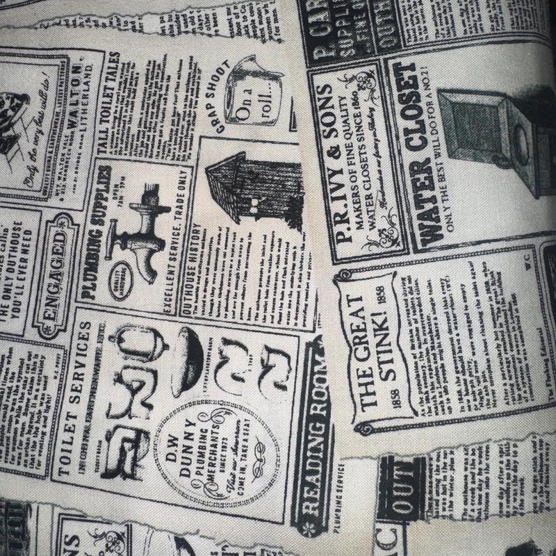 Newspaper Fabric - Etsy