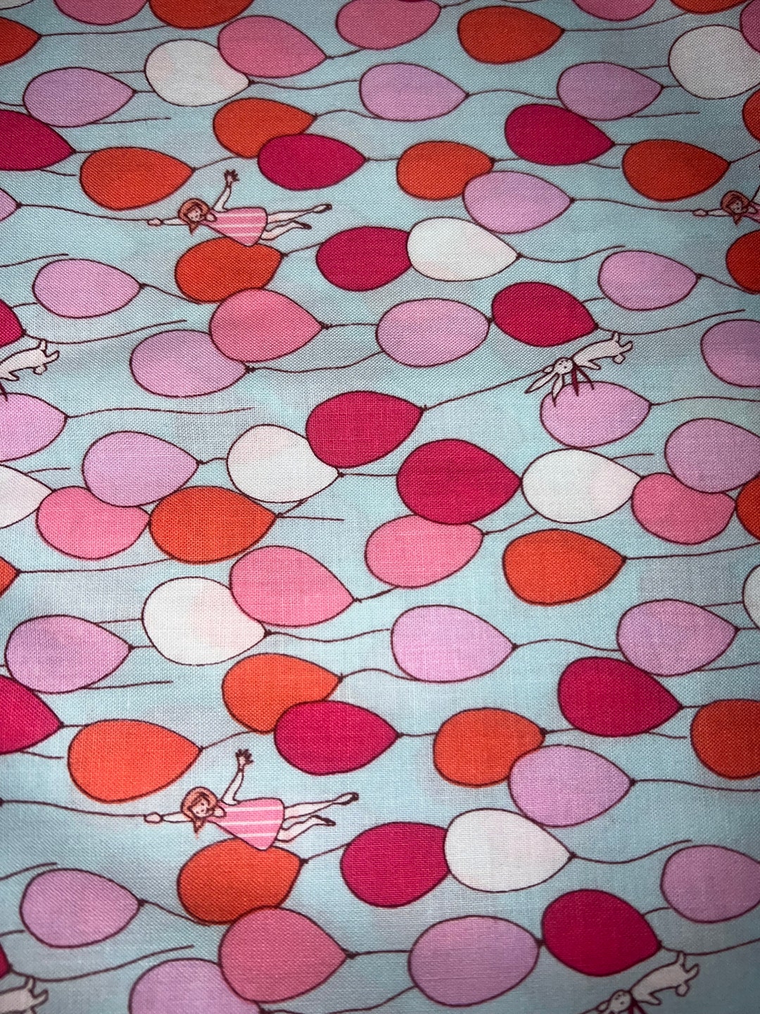 Fat Quarter Balloons Print Cotton Fabric by Sarah Jane for Michael ...
