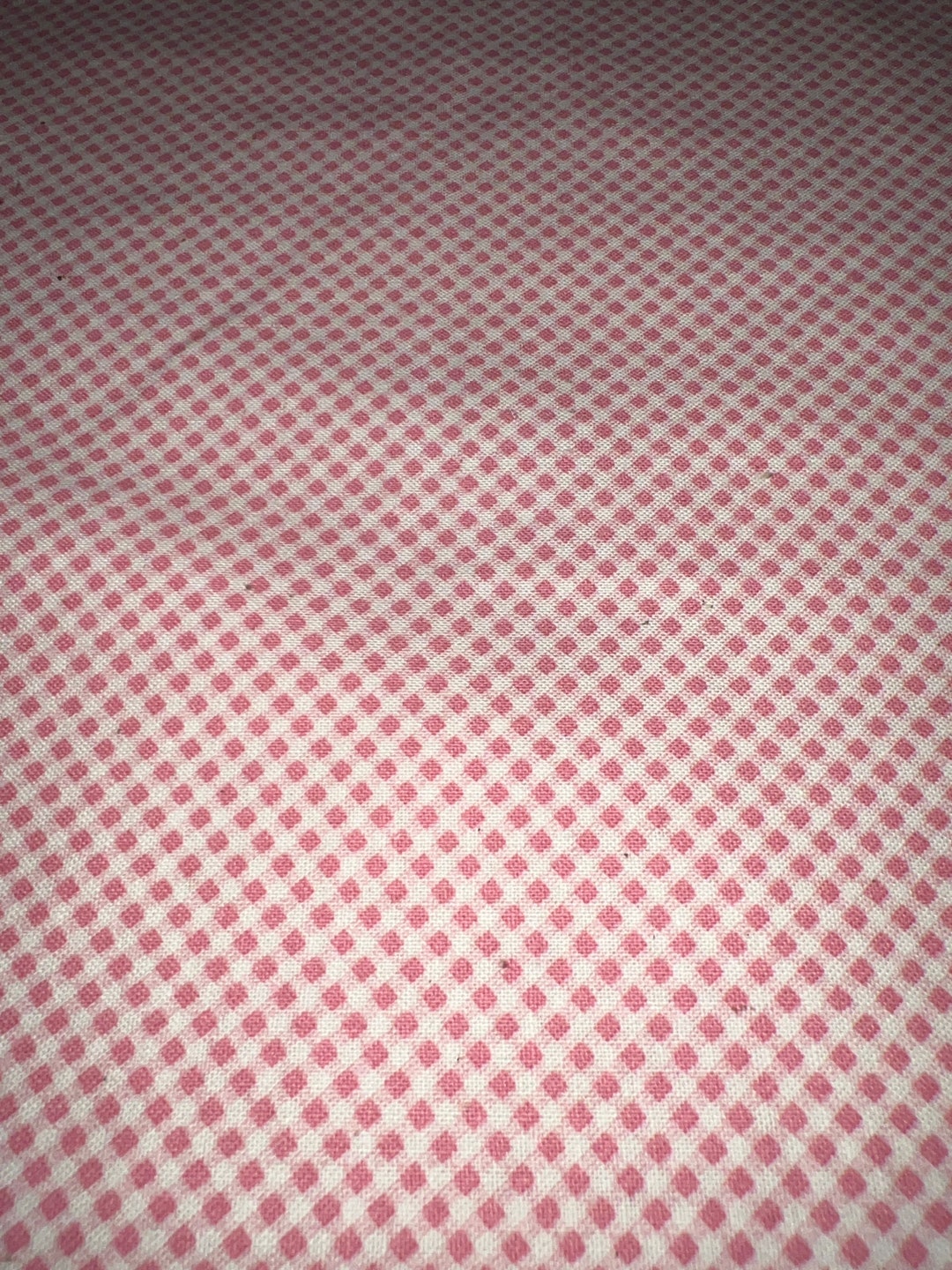 1/2 Yd Allover Small Pink Checkered Print by Virginia Robertson for ...