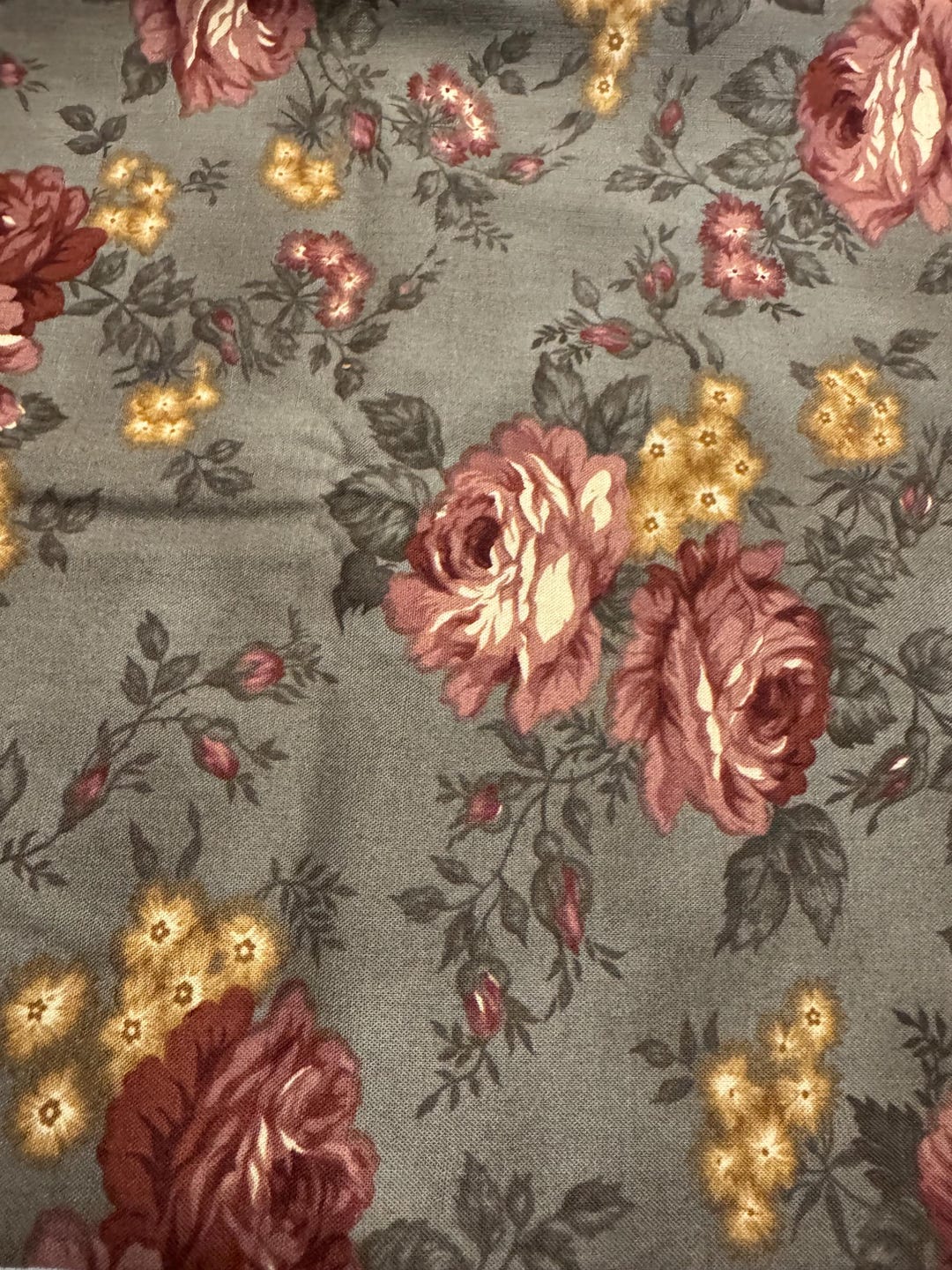17” “rosehill Manor” by Robyn Pandolph Floral Paisley Print Cotton ...