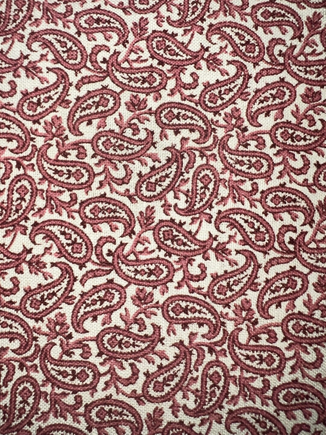 1/2 Yd Vintage Small Paisley Print Cotton Fabric - Etsy
