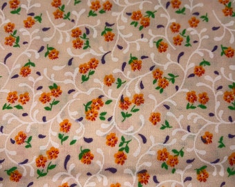 1/2 Yd Vintage Allover Small Floral Calico Print Cotton Fabric by VIP Cranston - Etsy