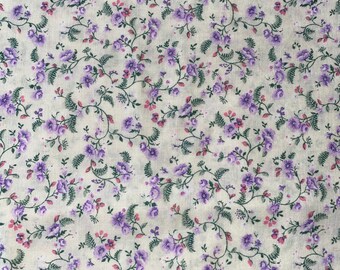 1/2 Yd Vintage All Over Flowers by VIP Cranston Cotton Fabric - Etsy