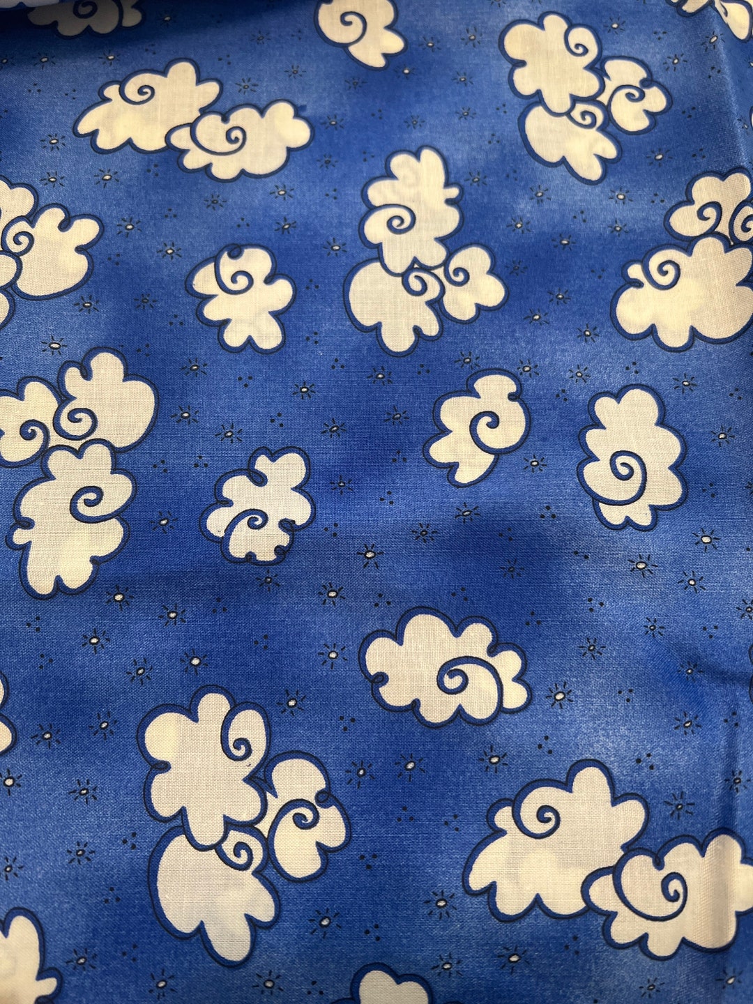 1/2 Yd KP Kids & Co All Over Clouds Fabric by Cranston Cotton Fabric - Etsy