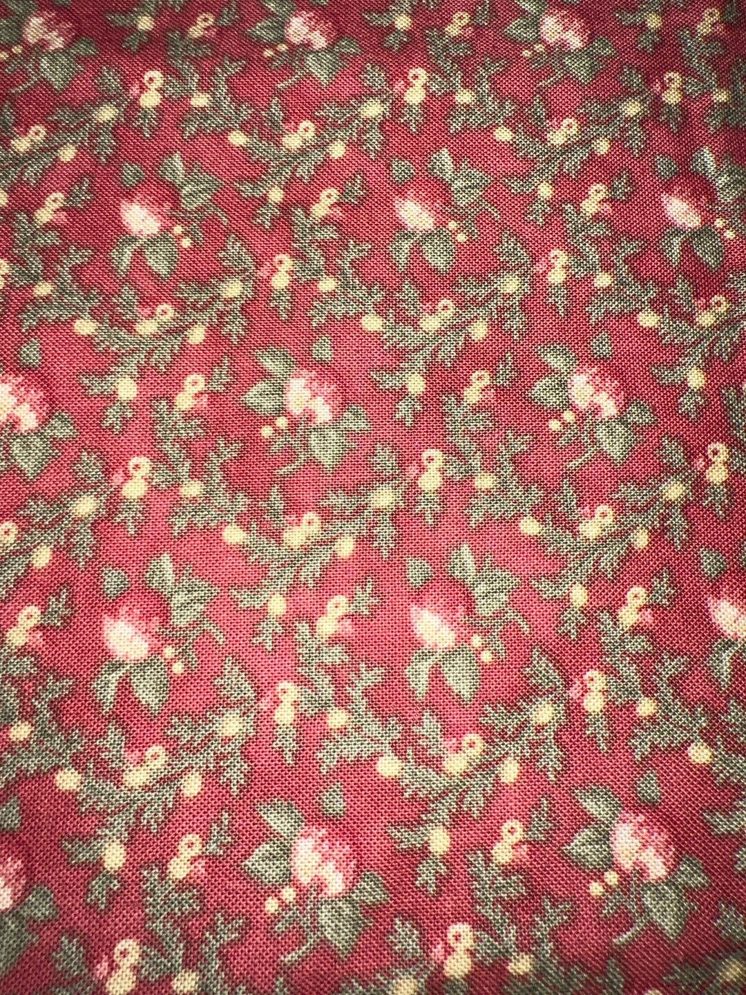 1/2 Yd mistletoe Manor Floral Print by 3 Sisters for Moda Cotton Fabric ...