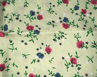 Fat Quarter All Over Floral Calico Print Cotton Fabric - Etsy