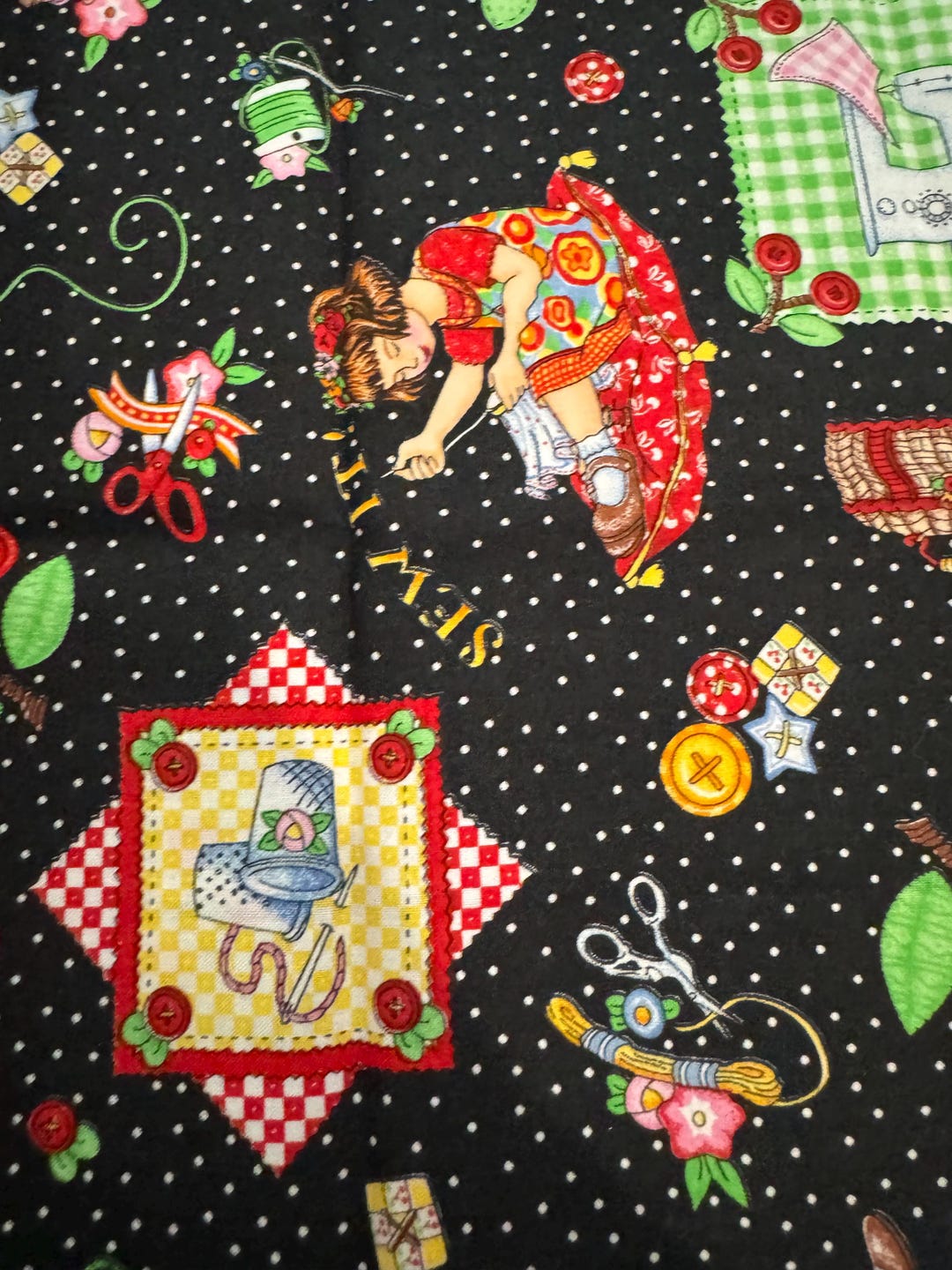 1/4 Yard Mary Engelbreit Sew Quilt It Cotton Quilt Fabric H - Etsy