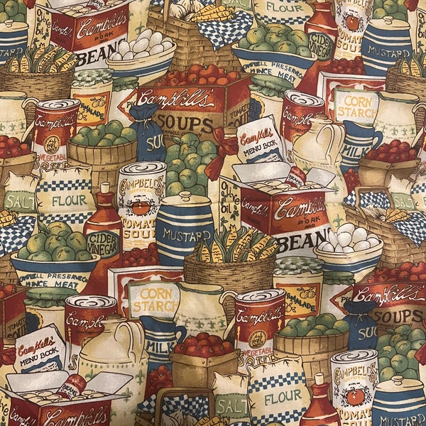Campbell Soup Fabric - Etsy