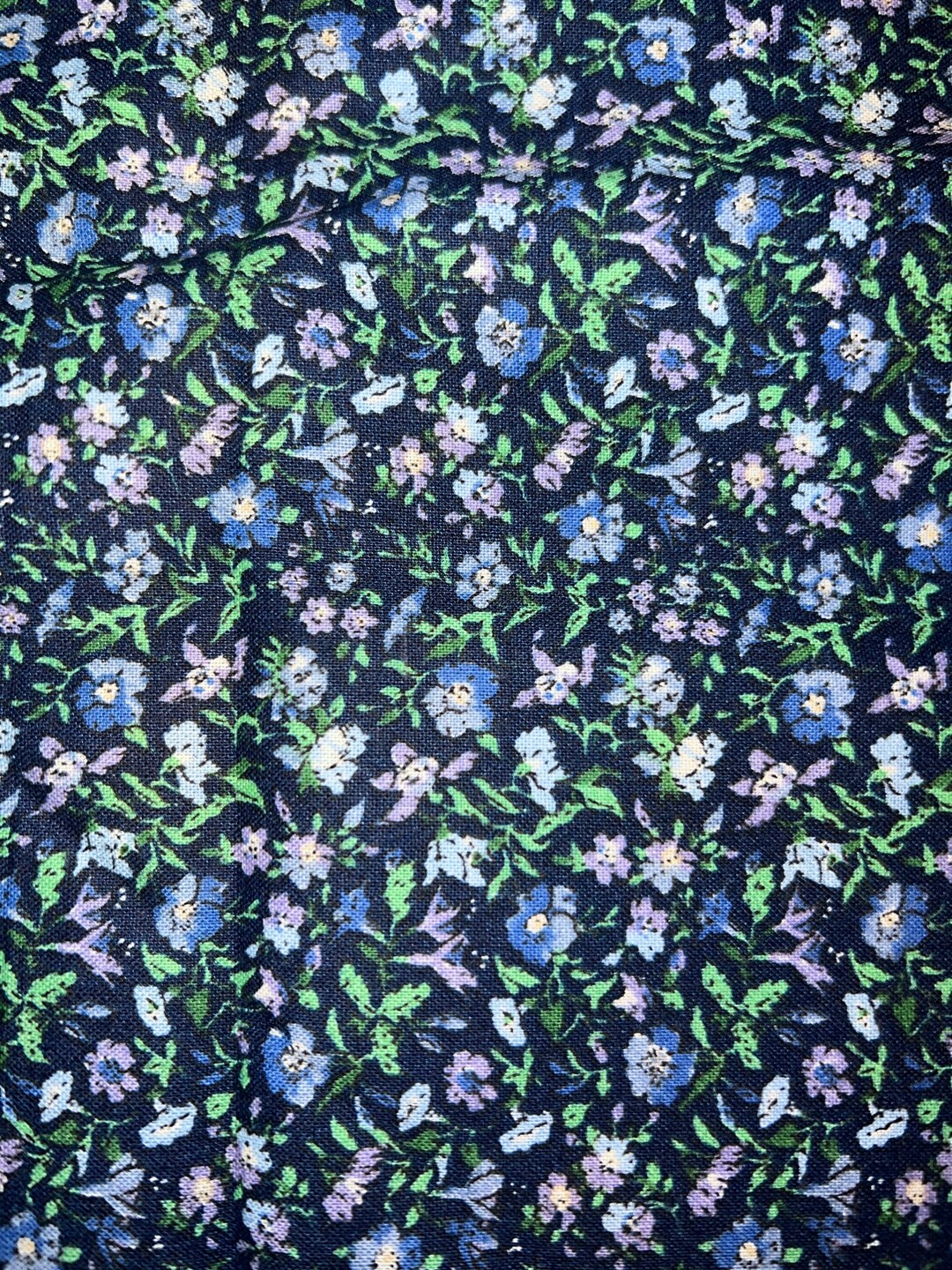 1/2 Yd Vintage Small Floral Calico Print Cotton Blend Fabric - Etsy