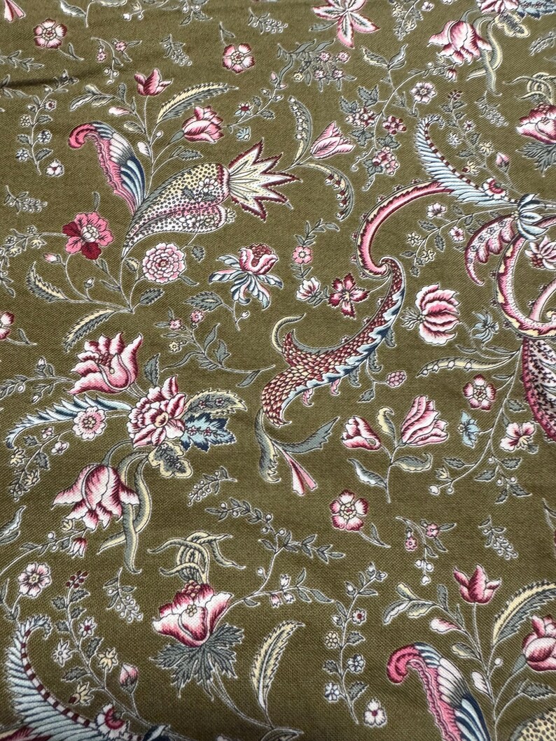1/2 Yd Vintage Victorian 1800’s Reproduction Print by Print Concept Inc ...