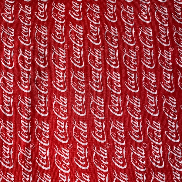 Coca Cola Fabric - Etsy