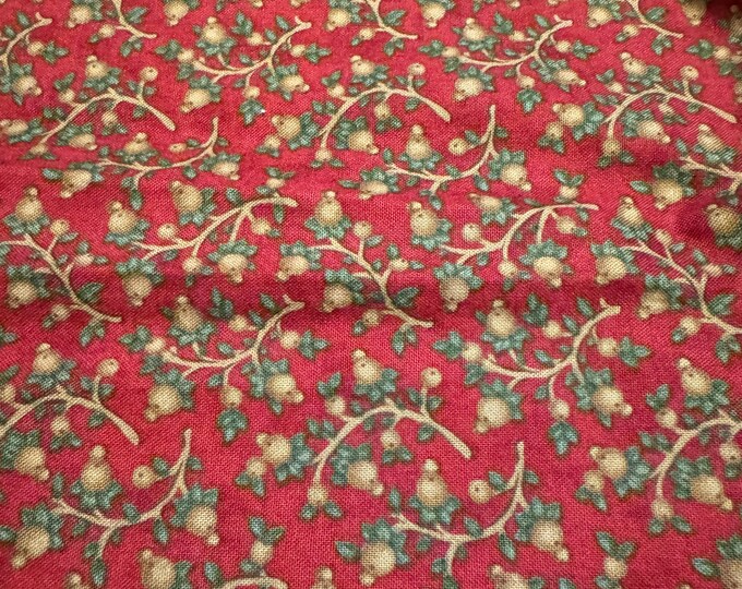 27” Folk Art Christmas by Robyn Pandolph Floral Print Cotton Fabric for ...