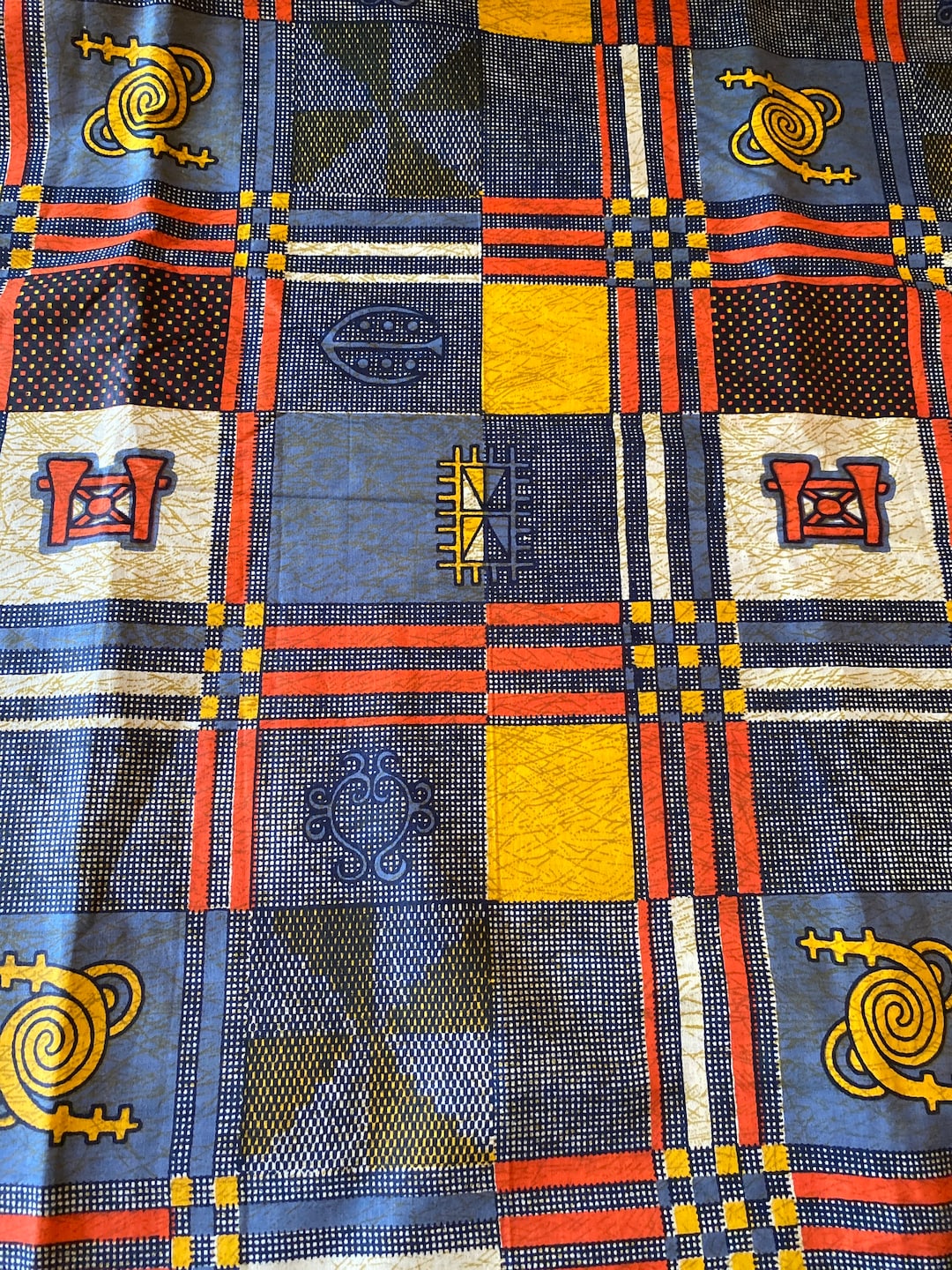 1/2 Yd Vintage African Patch Print “ Homeland” Cotton Fabric - Etsy