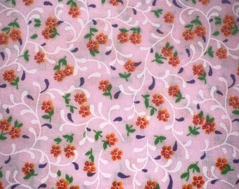 1/2 Yd Vintage Allover Small Floral Calico Print Cotton Fabric by VIP Cranston - Etsy