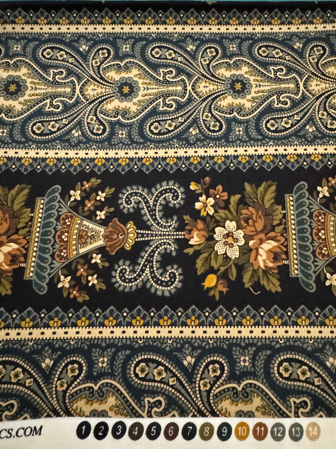 17” 1800’s Reproduction Fabric Print by Jo Morton for Andover Fabrics ...