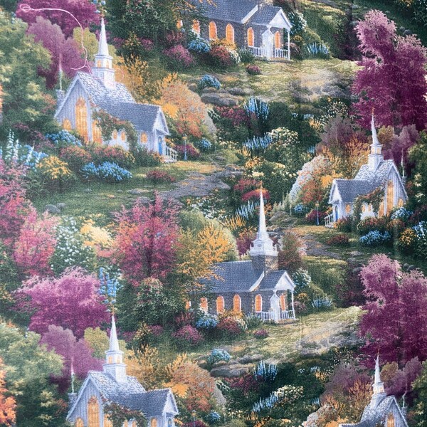 Thomas Kinkade Fabric - Etsy