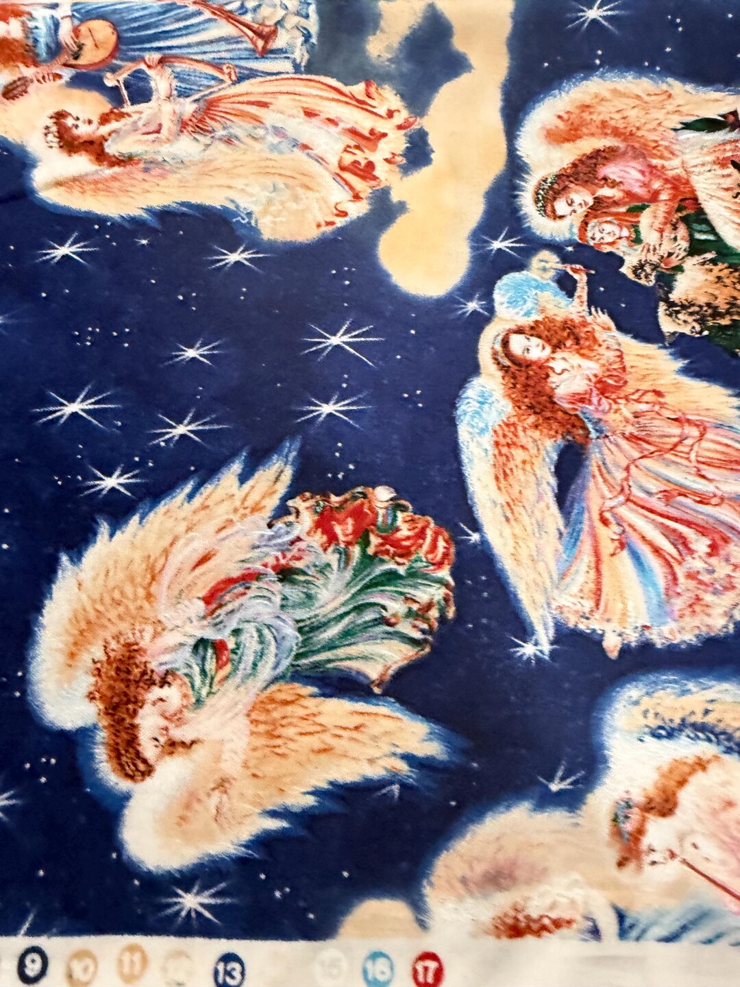 1/2 Yd “lil Angels Christmas ” by Dona Gelsinger Angel Cotton Fabric ...