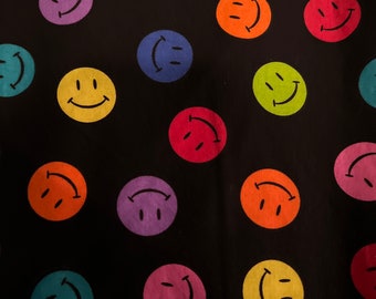 Smiley Face Fabric - Etsy