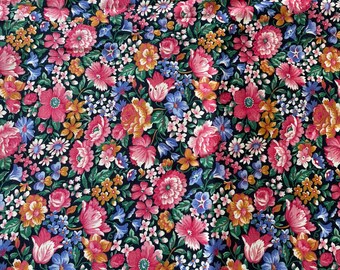 1/2 Yd Vintage All Over Flowers by VIP Cranston Cotton Fabric - Etsy