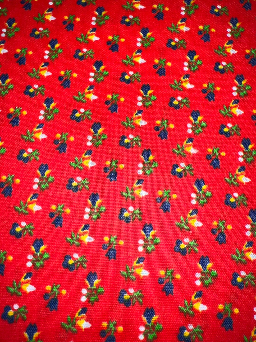 1/2 Yd Vintage Allover Small Floral Print Calico Cotton Fabric - Etsy