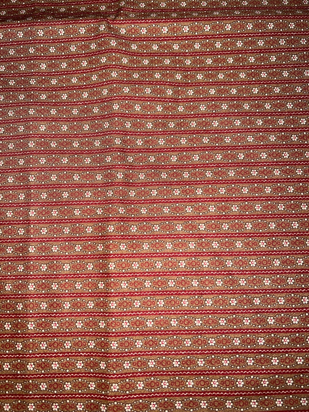 1/2 Yd hickory Red 1800s Reproduction Fabric Print by Jo - Etsy