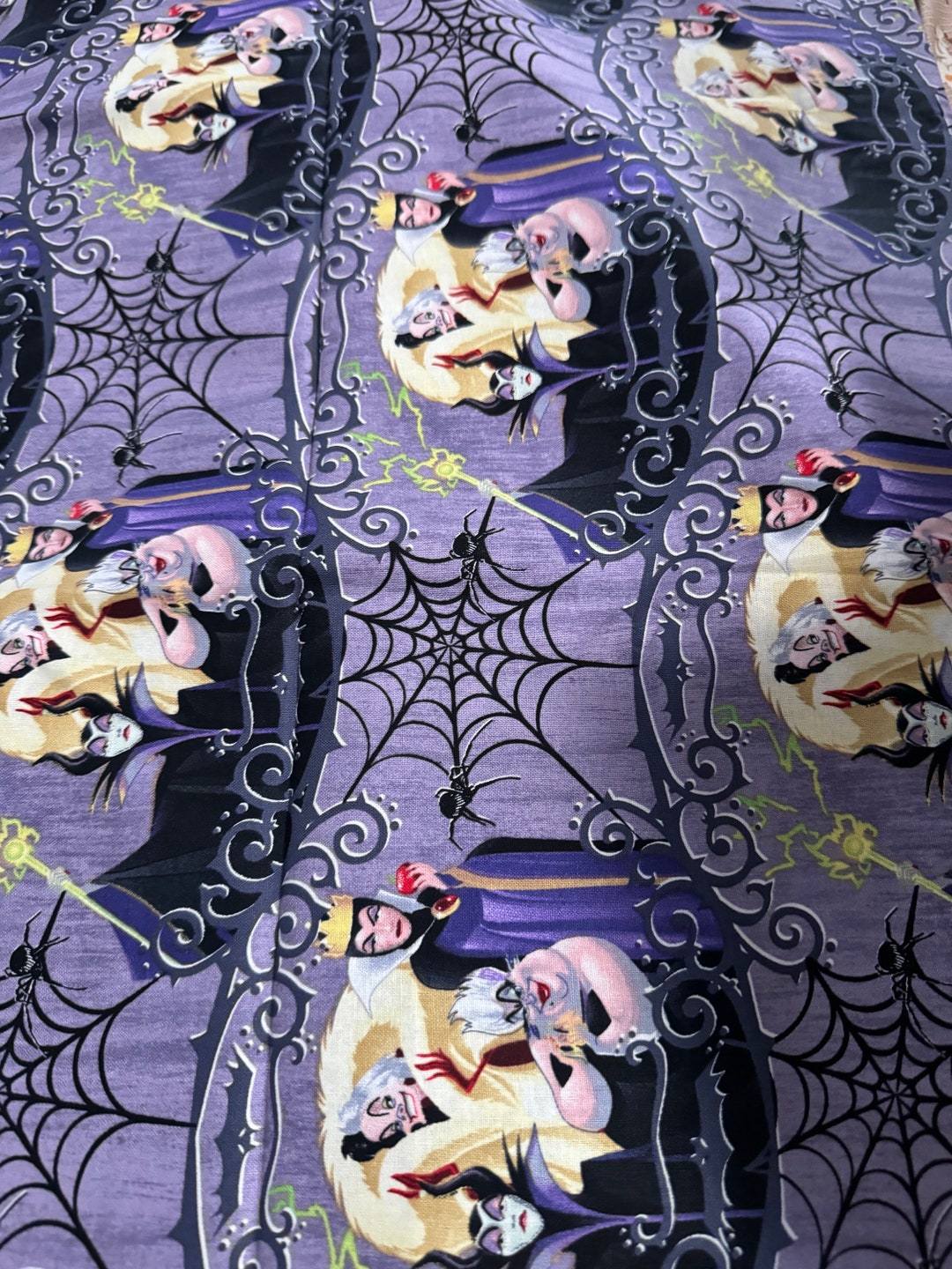 1/2 Yd Disney Villains Friends Print by Springs Creative Cotton Fabric ...