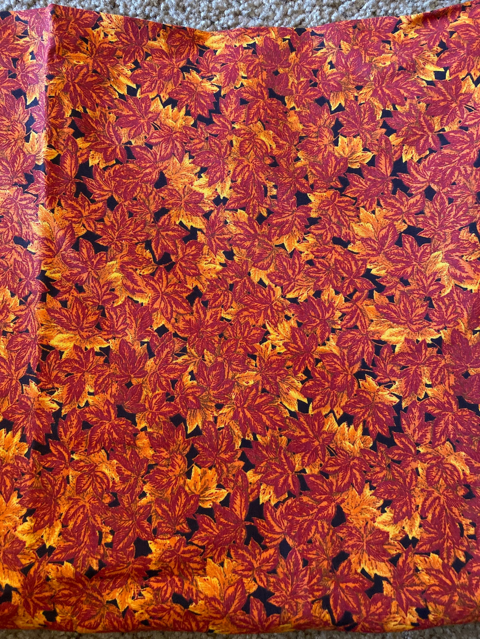 1/2 Yd Vintage All Autumn Maple Leaves Cotton Fabric by - Etsy