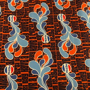 Fat Quarter Pepsi Wave Print by Camelot Cotton Fabric - Etsy