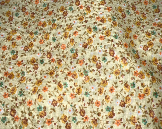 1/2 Yd Vintage Allover Small Floral Calico Print Cotton Fabric by VIP Cranston - Etsy