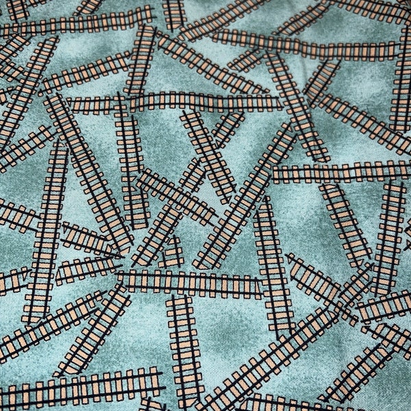 Train Track Fabric - Etsy