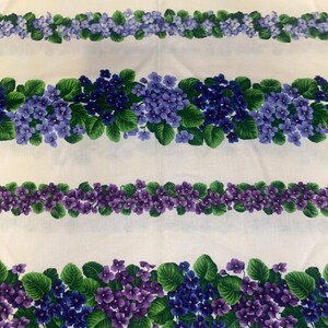 1/2 Yd Flowers of the Month february Violets by Ro Gregg for Northcott ...