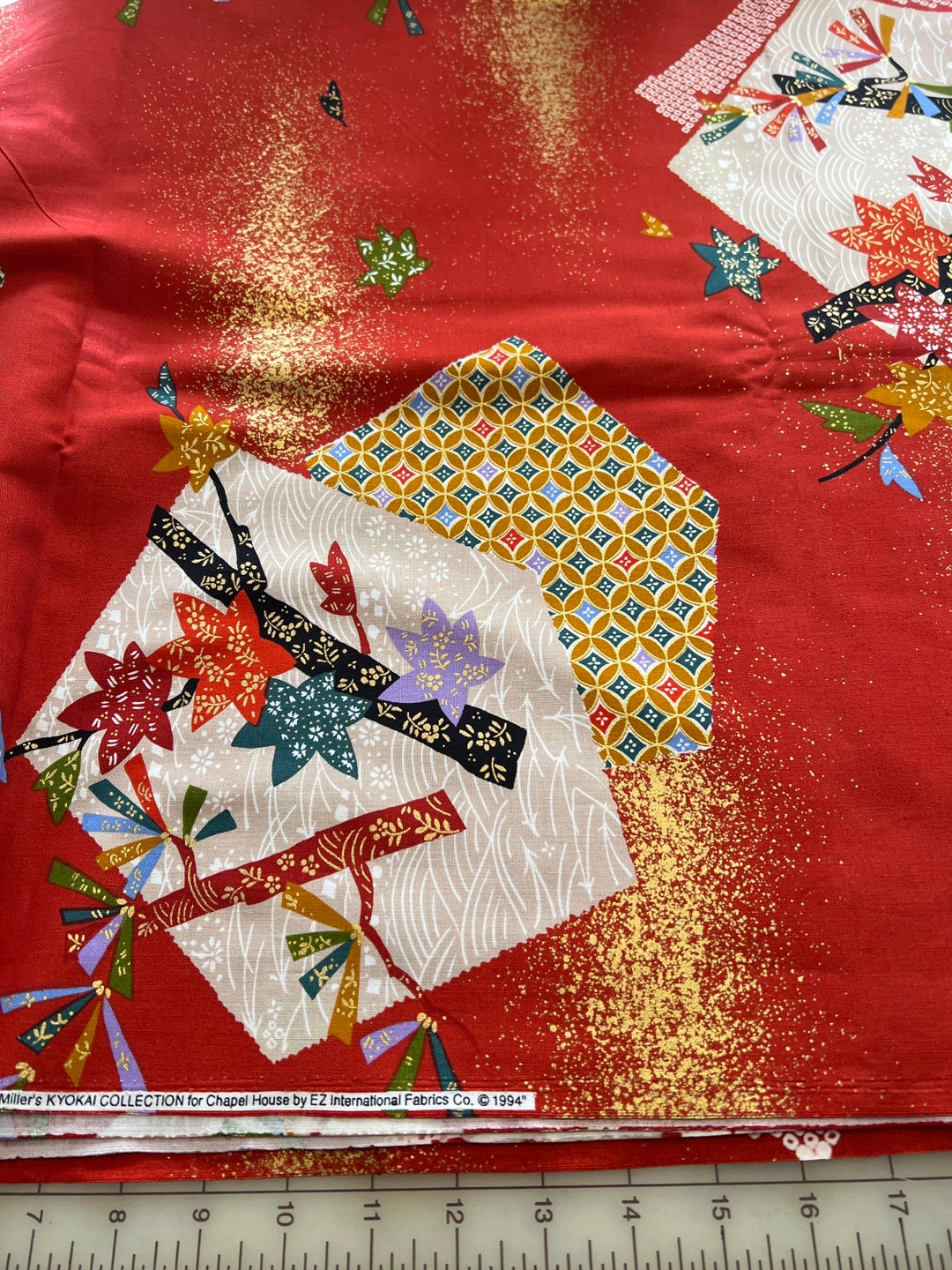18” Allover Asian Large Print Cotton Fabric - Etsy