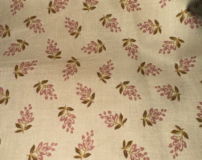 1/2 Yd 1800s Reproduction Print by Paula Barnes Cotton Fabric for ...
