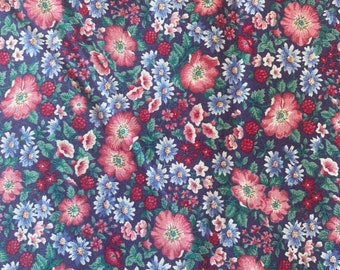1/2 Yd Vintage All Over Flowers by VIP Cranston Cotton Fabric - Etsy