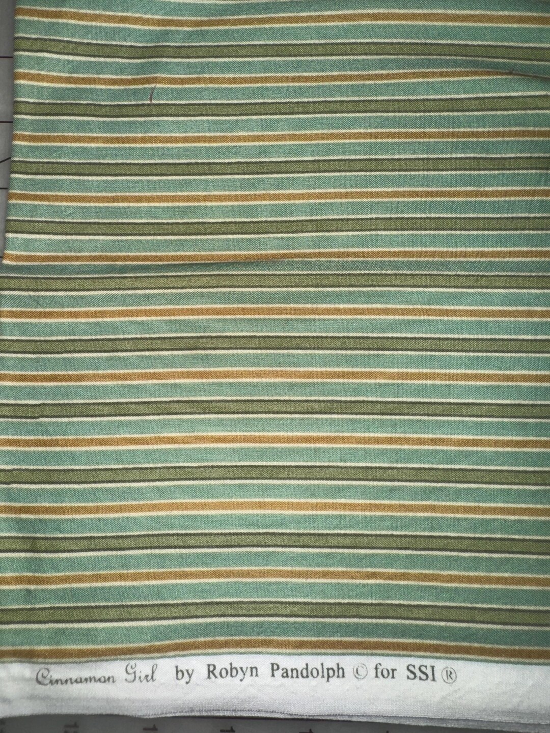 17” “cinnamon Girl” by Robyn Pandolph Stripe Print Cotton Fabric for ...
