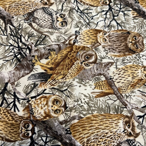 Owl Fabric - Etsy