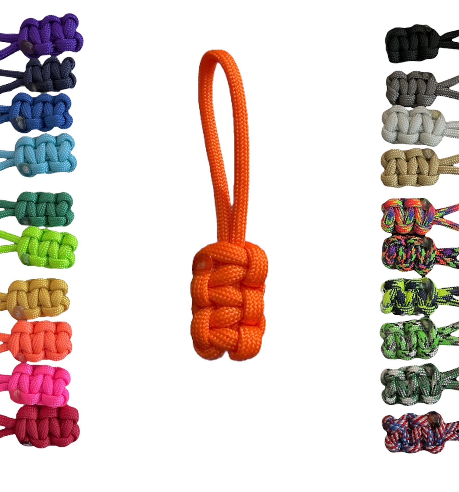 3 Pack - Flat Paracord Zipper Pull - Etsy