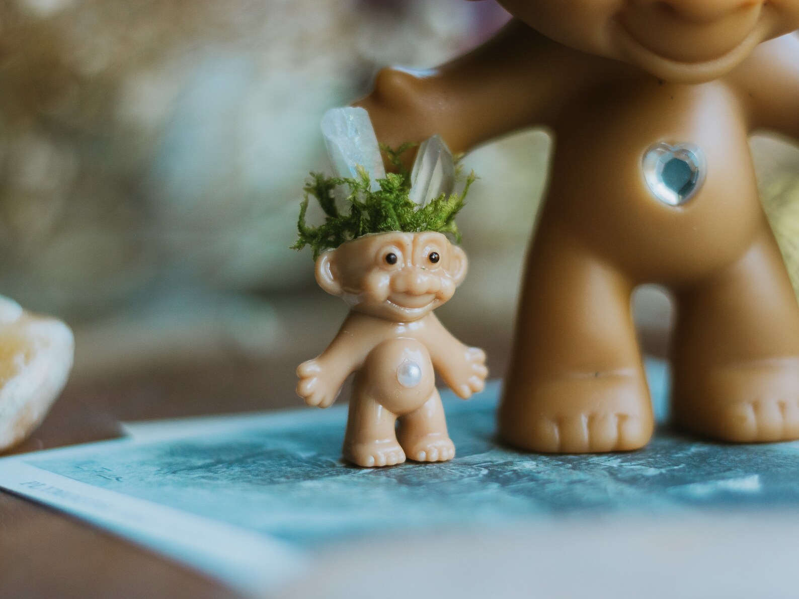 Mini Angel Aura Quartz Troll Crystal Troll Crystal Decor | Etsy