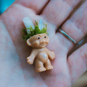 Mini Angel Aura Quartz Troll Crystal Troll Crystal Decor Crystal ...