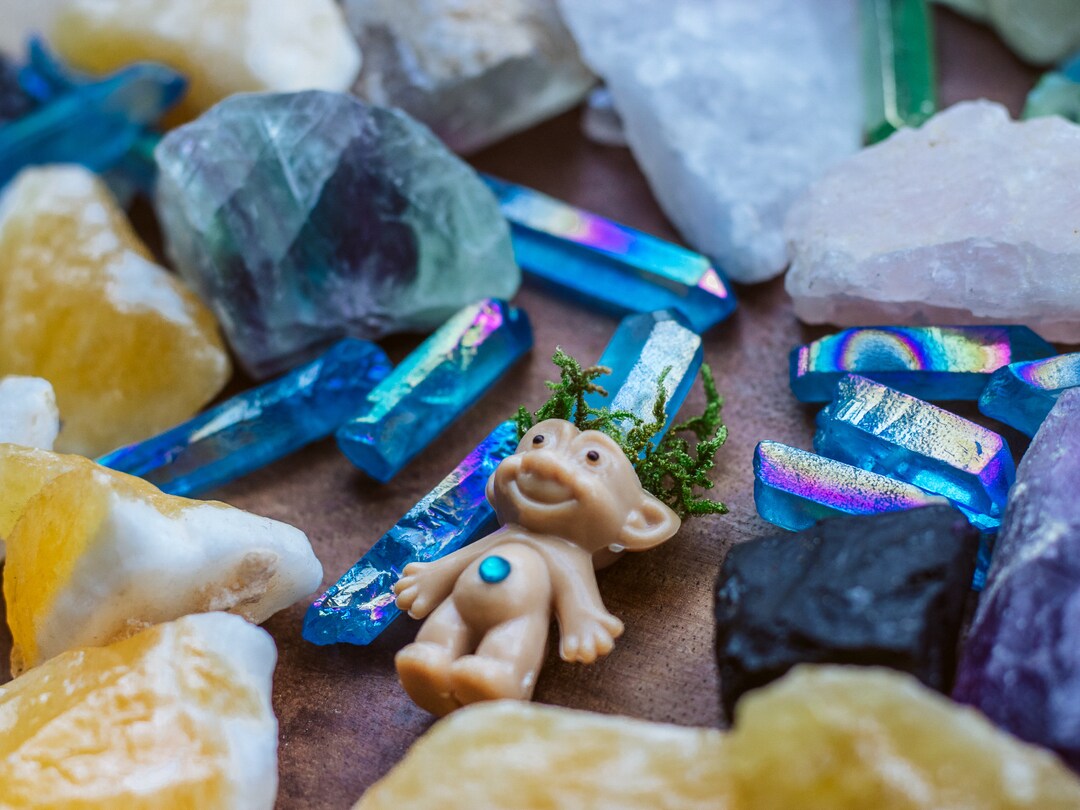 Mini Indigo Aura Quartz Troll Crystal Troll Indigo Quartz Crystal ...