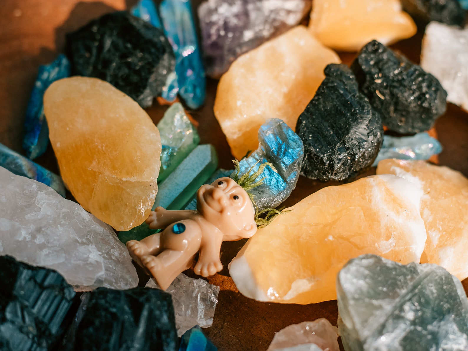 Mini Labradorite Troll Crystal Troll Crystal Accessories - Etsy