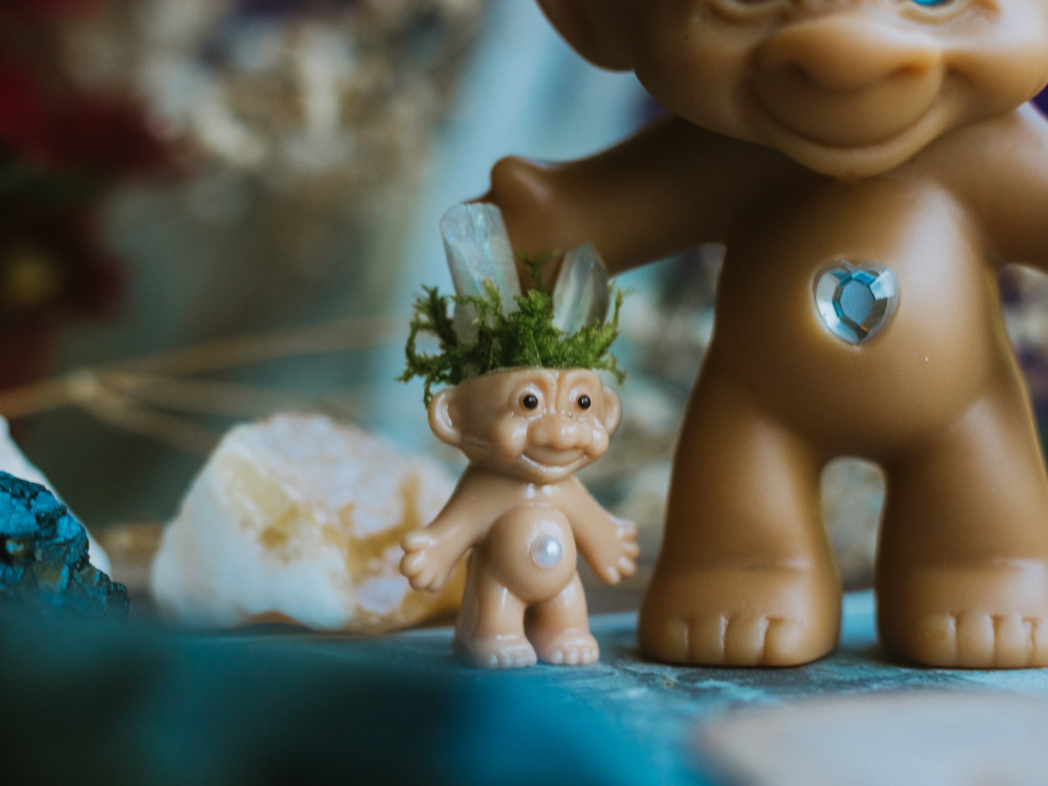 Mini Angel Aura Quartz Troll Crystal Troll Crystal Decor - Etsy