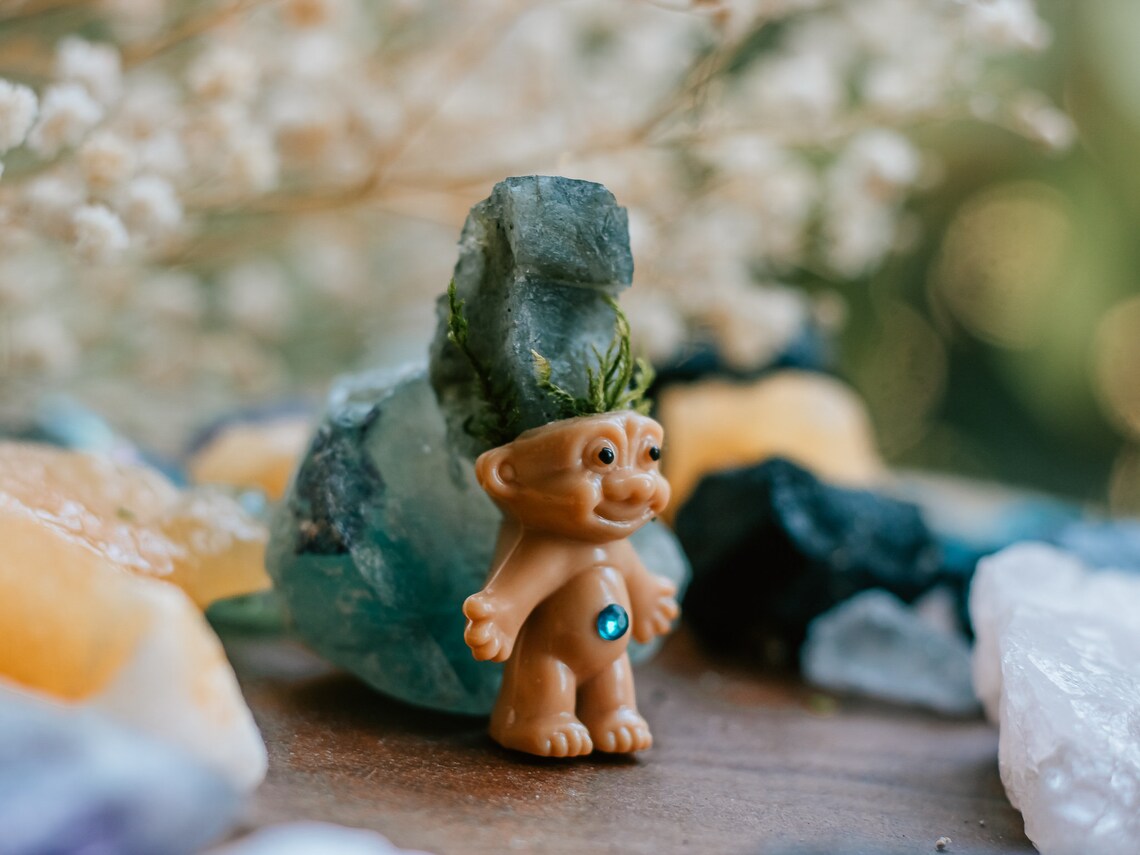 Mini Labradorite Troll Crystal Troll Crystal Accessories - Etsy