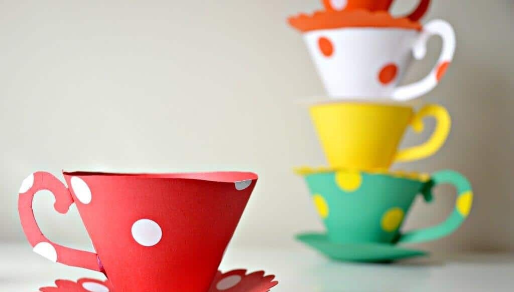 DIY Paper Teacup Craft Kit: Printable Pattern Activity (easy Assembly ...