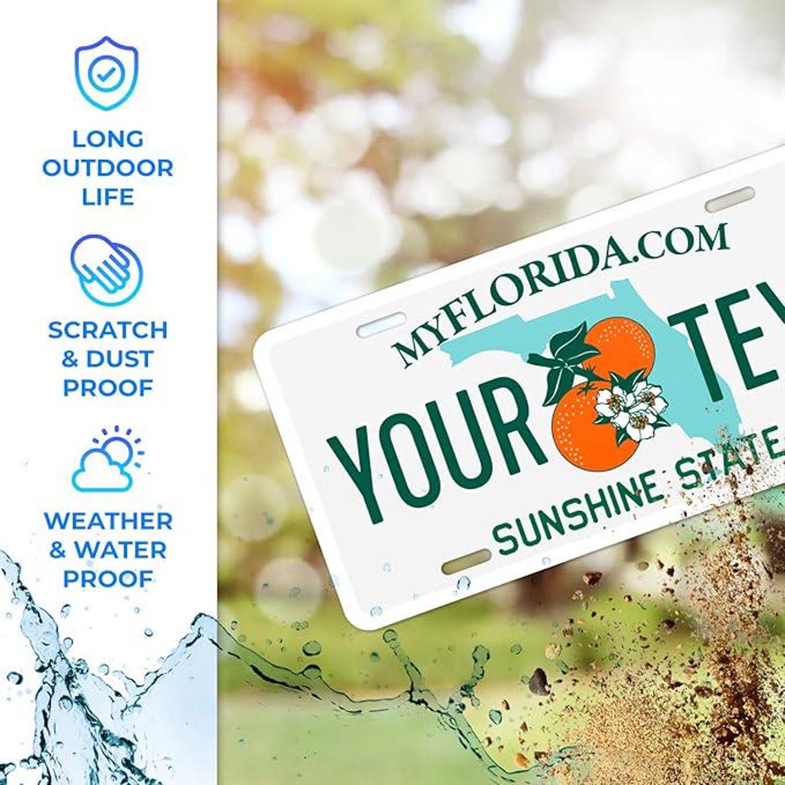 Custom State License Plate - Personalized 50 States Sign for Car, Room ...