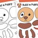 Build-a-puppy Printable Craft for Kids – Fun DIY Dog Paper Activity ...