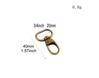 1 1/4 Metal Trigger Snap Hook Antique Brass METAL HOOK Mhk-126-ab - Etsy