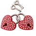 1pcs New Heart Padlock Heart Shape Lock With Diamond - Etsy
