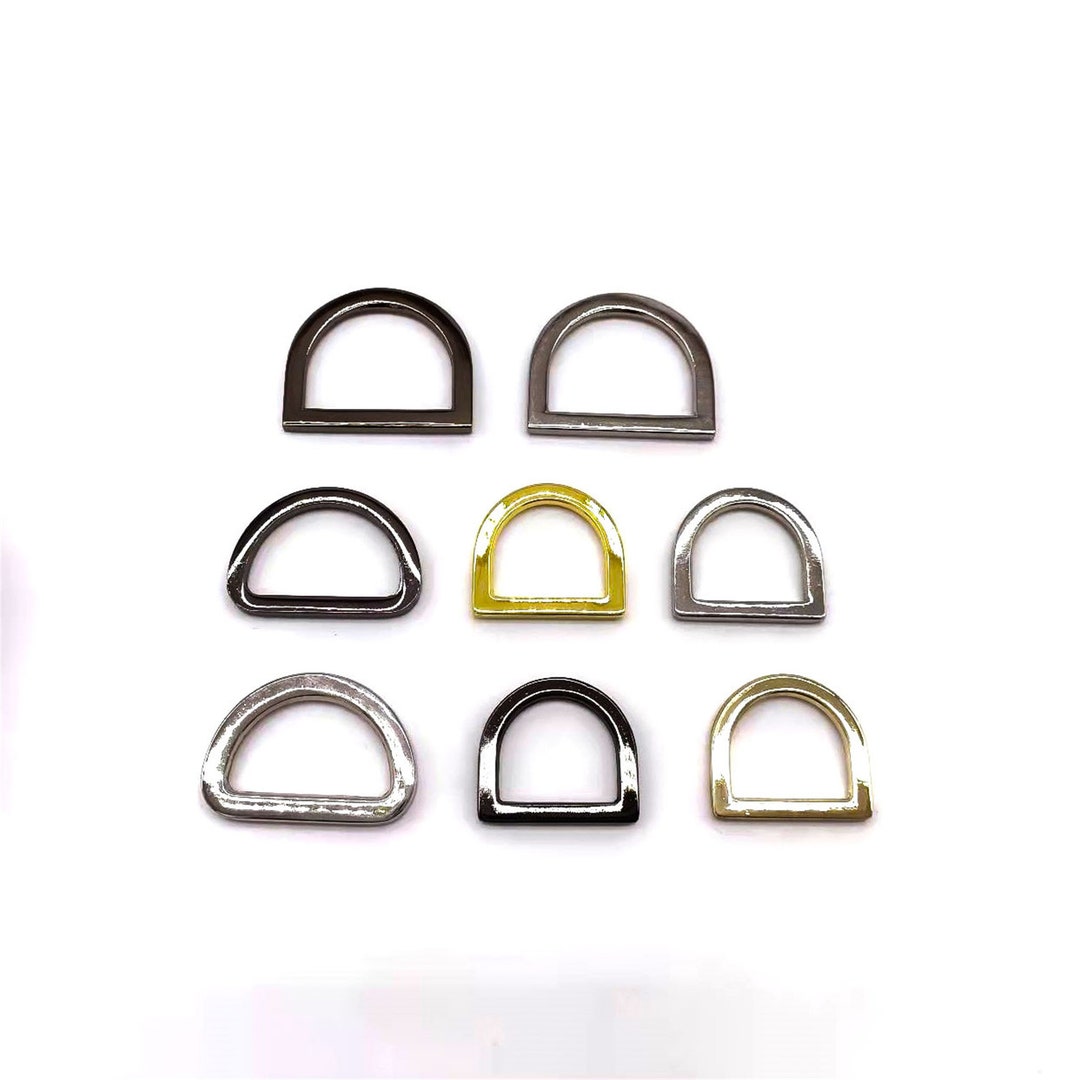 200pcs D Ring Slide Adjustable Buckles Loop,metal D Rings Belt Strap ...